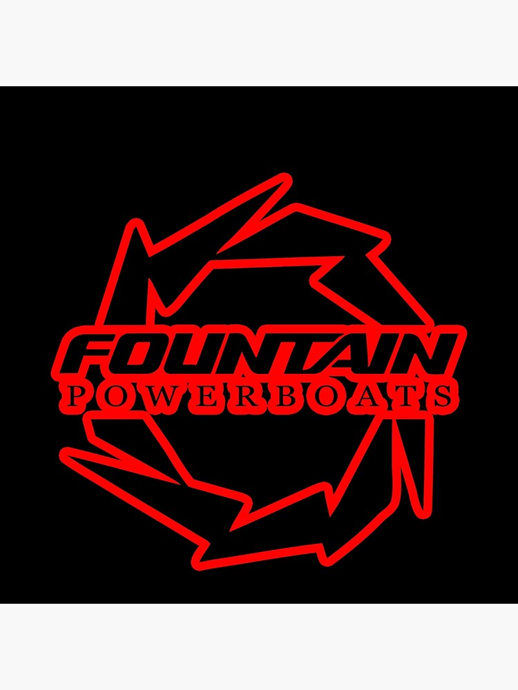 "Fountain Powerboats Boat" Poster for Sale by Shopbatak | Redbubble