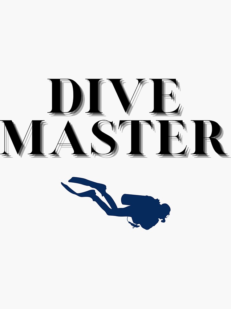 "Divemaster" Sticker by SimplySavvybyKK | Redbubble