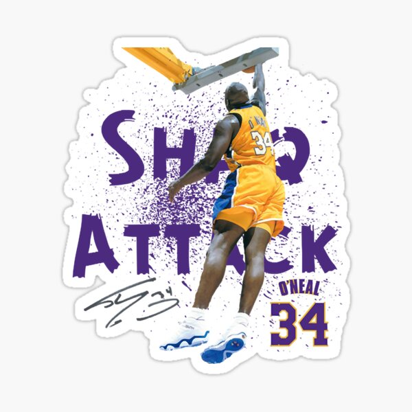 "Shaq Attack " Sticker for Sale by KevinRubi54642 | Redbubble