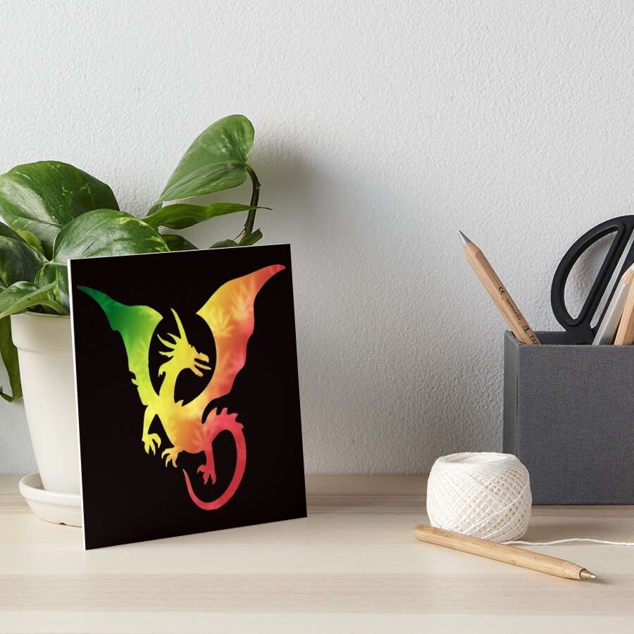 "rasta dragon" Art Board Print by hellcom | Redbubble