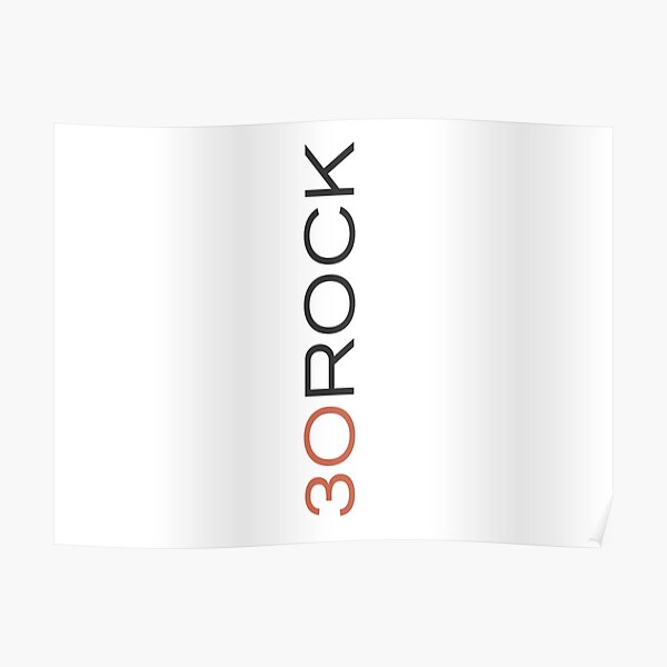 "30 Rock Logo" Poster by catkoebsch | Redbubble