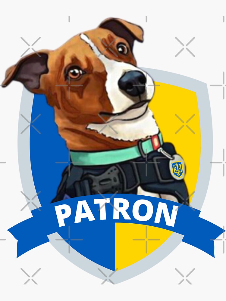 "Patron Ukraine Armed Forces Dog" Sticker by all-heros | Redbubble