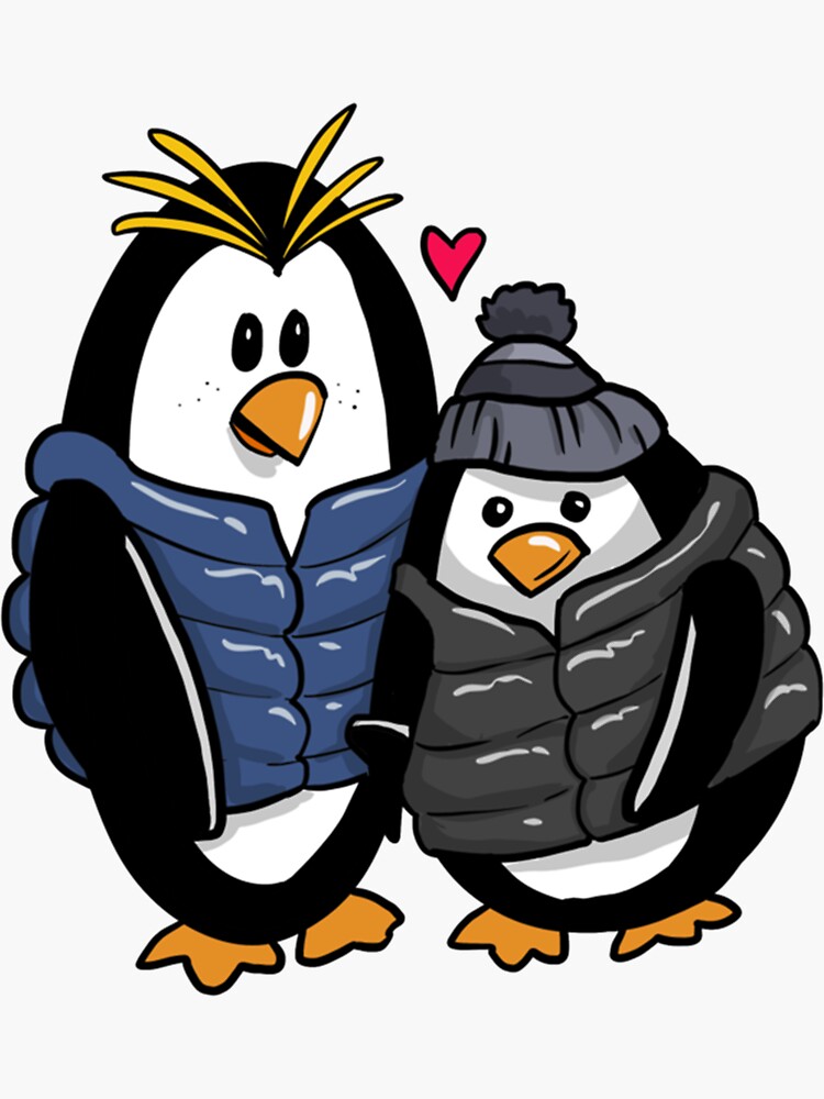 "Penguin robron" Sticker for Sale by ShellyBushey73 | Redbubble