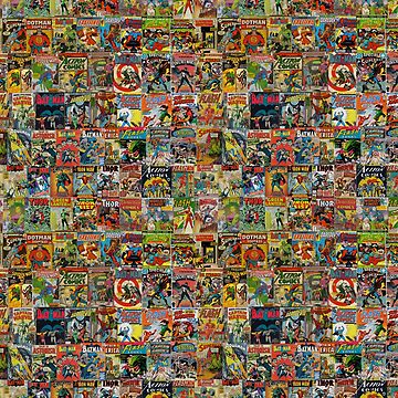 "Vintage Comic Book Pattern" Sticker for Sale by ScottSherwood | Redbubble