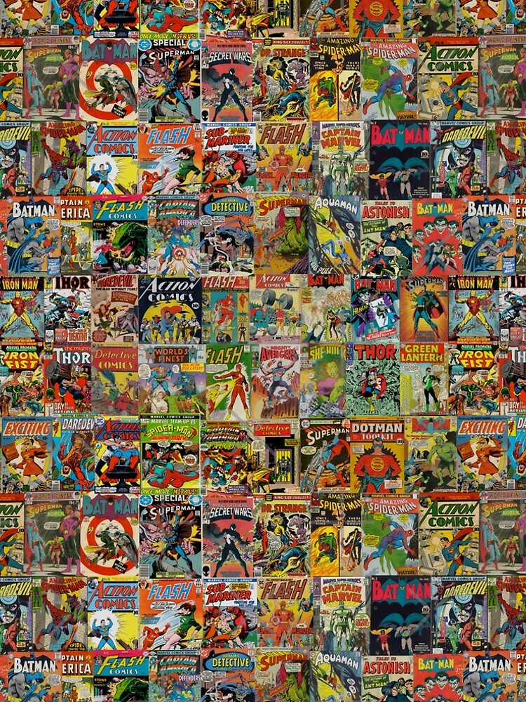 "Vintage Comic Book Pattern" A-Line Dress for Sale by ScottSherwood ...