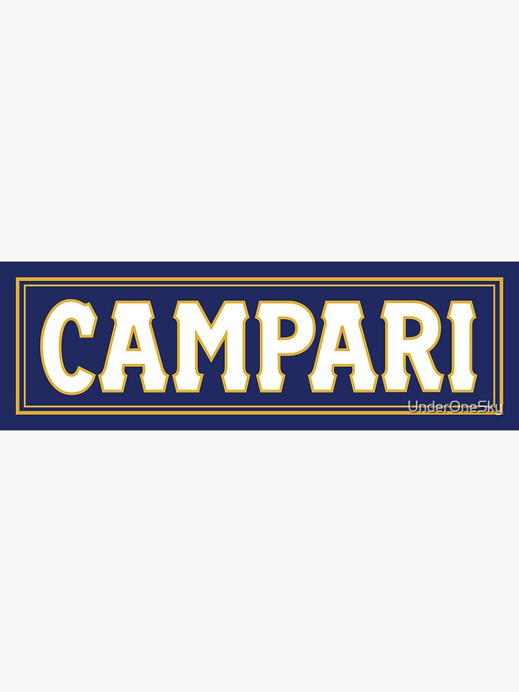 "Campari Logo" Sticker by UnderOneSky | Redbubble
