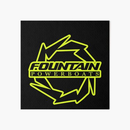"Fountain Powerboats Boat" Art Board Print for Sale by Shopbatak ...