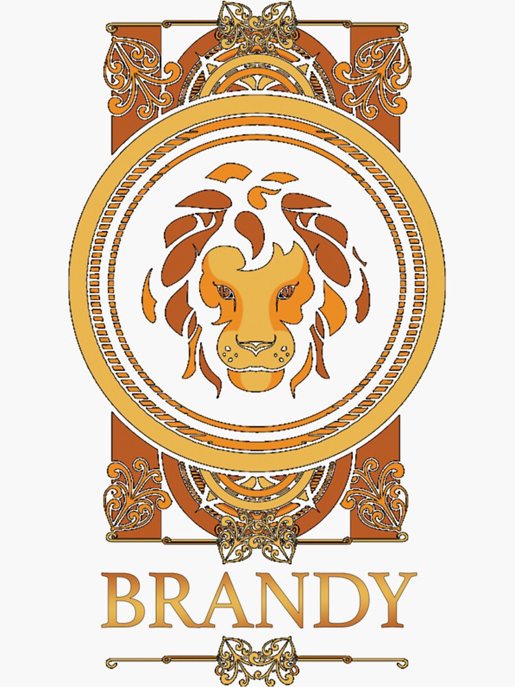 "Brandy Name Lion Leo Star Sign Named Brandy" Sticker by AnhHoiGHes ...
