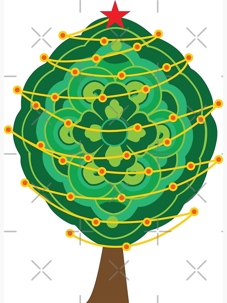 "Christmas tree, Korean traditional pattern, Korean art" Poster for ...