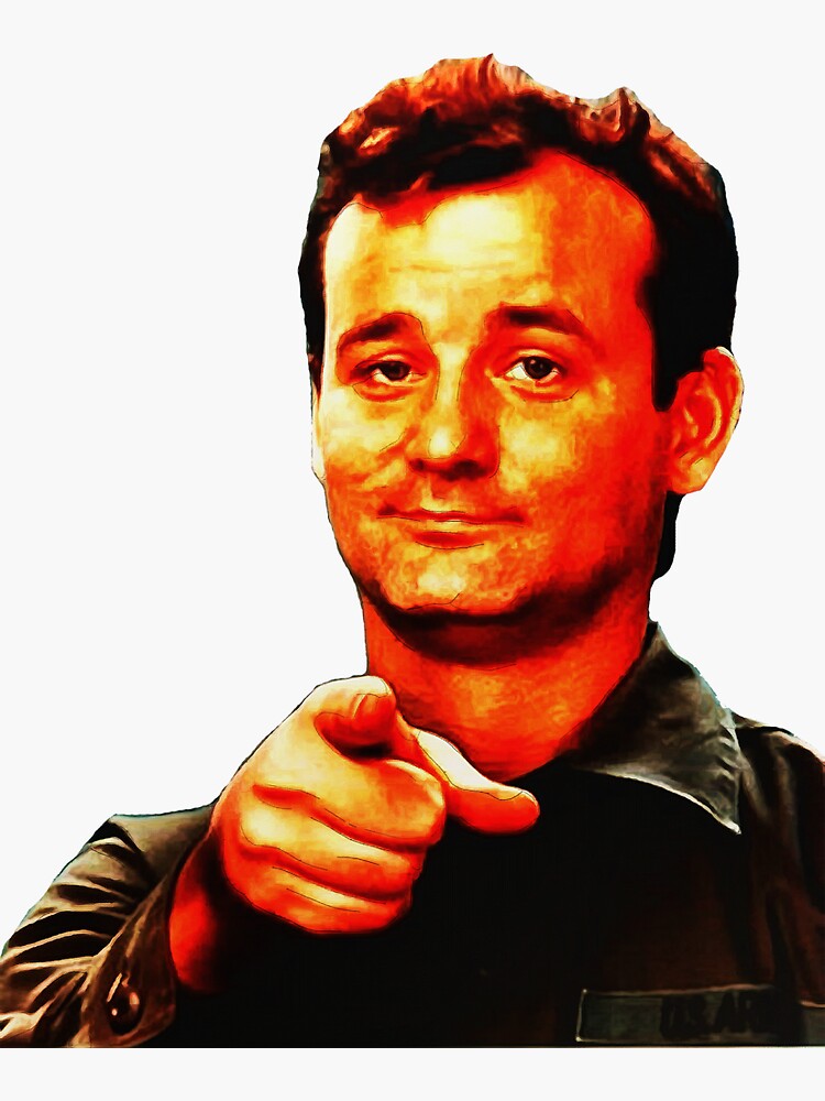 "bill murray 5" Sticker for Sale by liondirahikman | Redbubble
