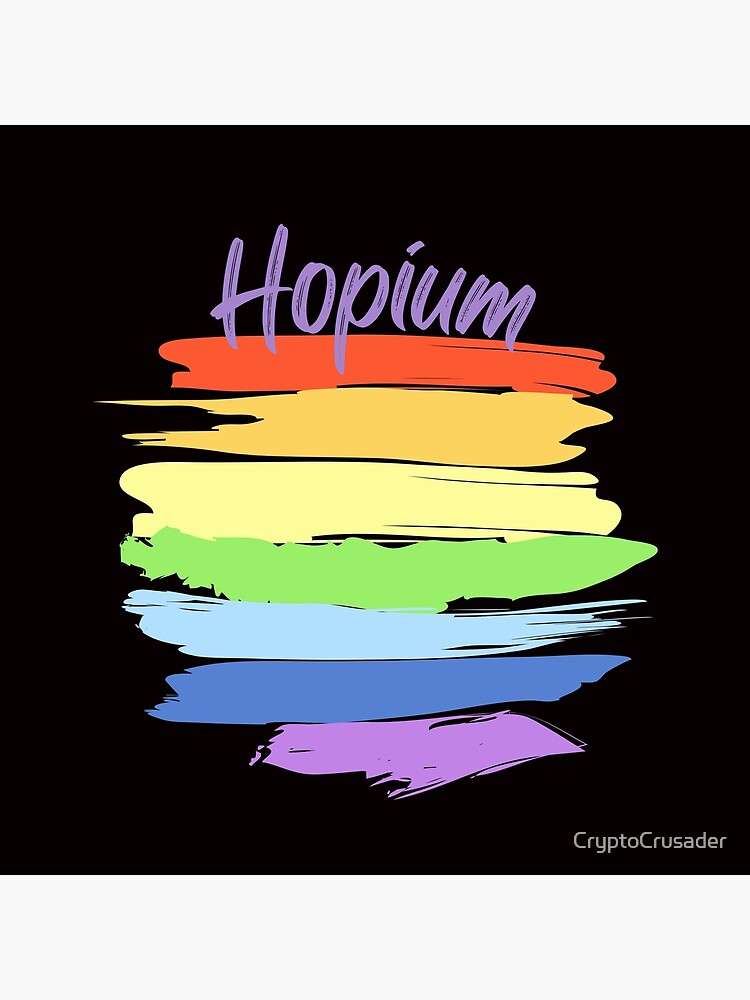 "Hopium To The Moon" Poster for Sale by CryptoCrusader | Redbubble