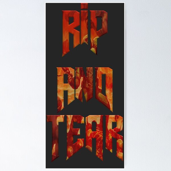 " RIP AND TEAR feat. Doomguy" Poster for Sale by PriorityShippin ...