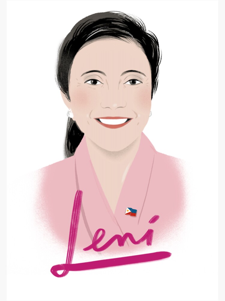 "Leni Portrait (Art by Robert Alejandro) " Sticker by Minhle12 | Redbubble