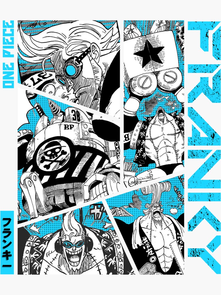 "Franky Manga Panel Essential" Sticker for Sale by bruderibroy | Redbubble