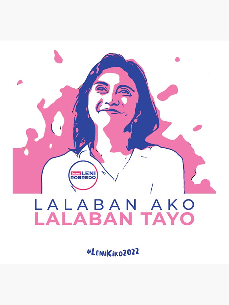 "Lalaban Ako Lalaban Tayo Leni Robredo " Sticker by Minhle12 | Redbubble