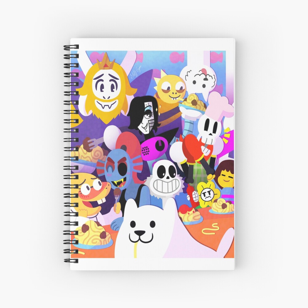 "Undertale " Spiral Notebook by GrittySugar | Redbubble