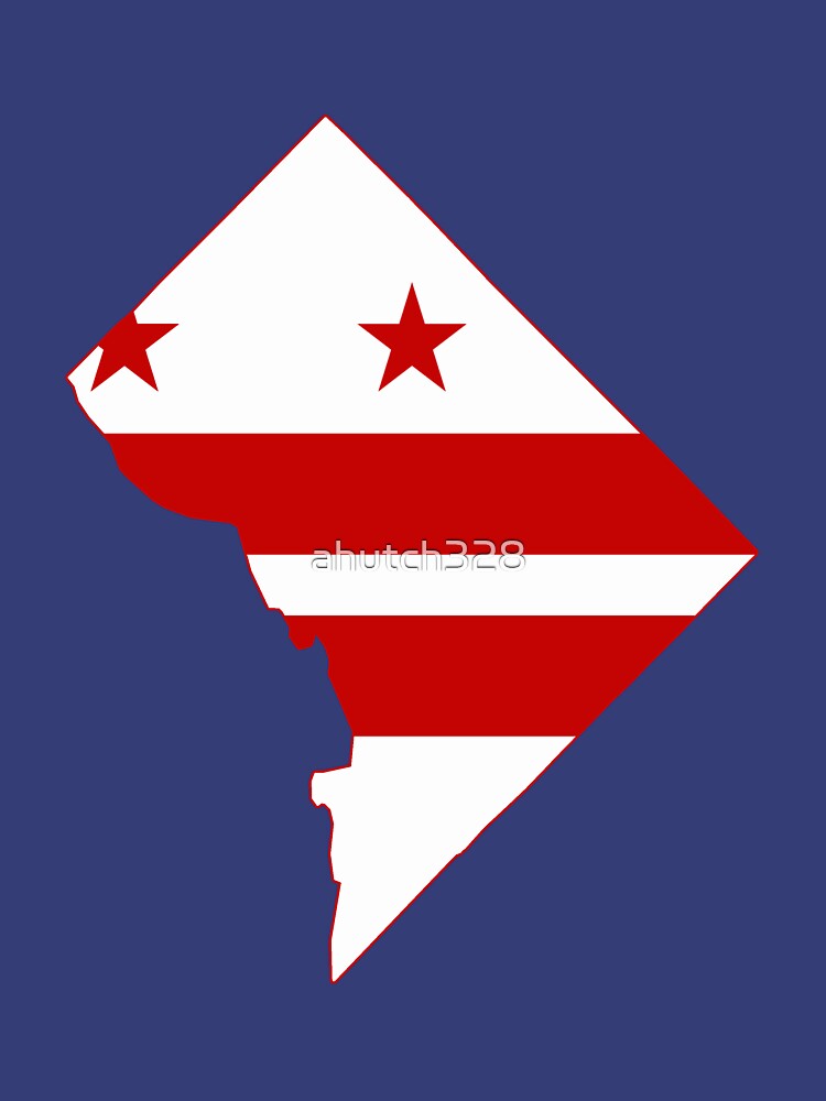 "DC Flag Map" T-shirt for Sale by ahutch328 | Redbubble | washington dc ...