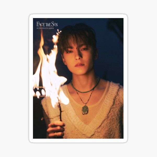 "Seventeen Vernon "Face the Sun"" Sticker by HaloHaloShine | Redbubble