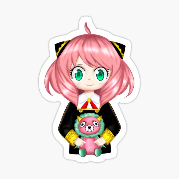 "Cute chibi anya" Sticker for Sale by nelitdesign | Redbubble
