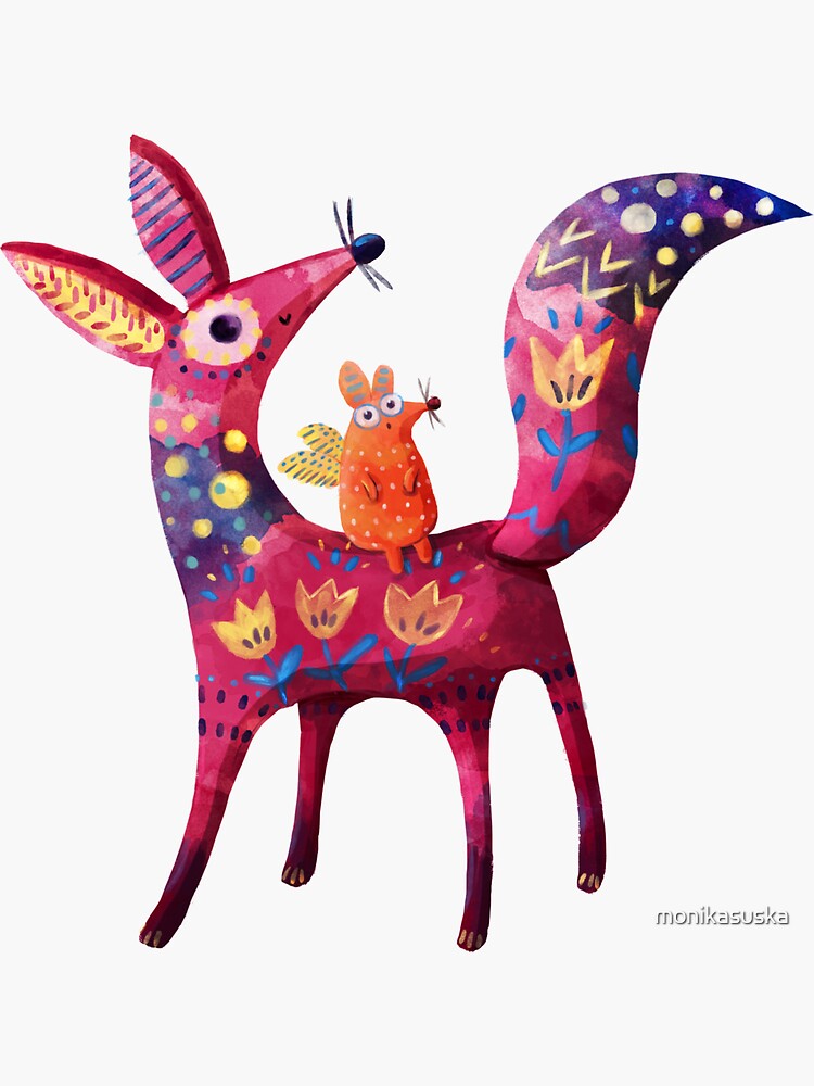 "Desert Fox" Sticker by monikasuska | Redbubble