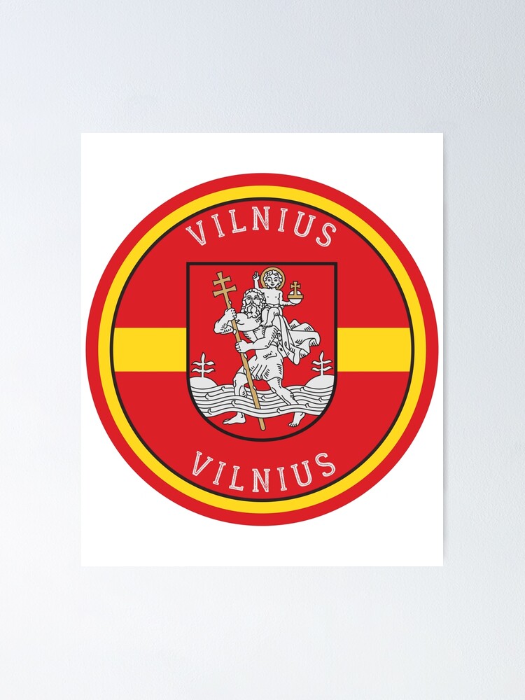 "Lithuanian City of Vilnius" Poster for Sale by FedSherDesign | Redbubble