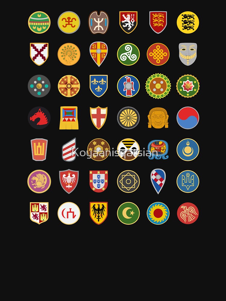 "Civilizations emblems" Essential T-Shirt for Sale by Koyaanisqatsian ...