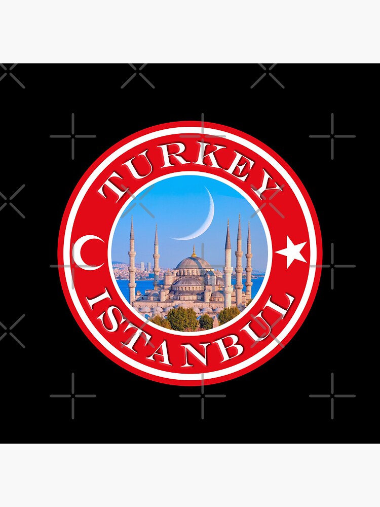 "Turkey Istanbul Blue Mosque - Passport Stamps Collection" Pin for Sale ...