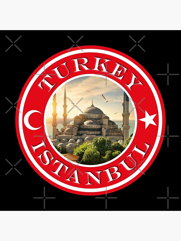 "Turkey Istanbul Blue Mosque - Passport Stamps Collection" Poster for ...