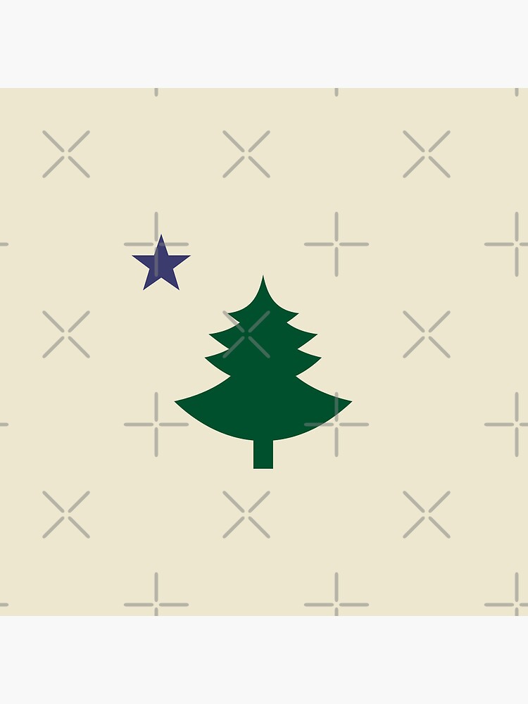 Old 1901 Original Maine State Flag with Pine Tree and Star | Pin sold ...