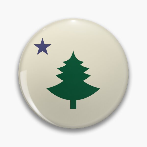 Old 1901 Original Maine State Flag with Pine Tree and Star | Pin sold ...