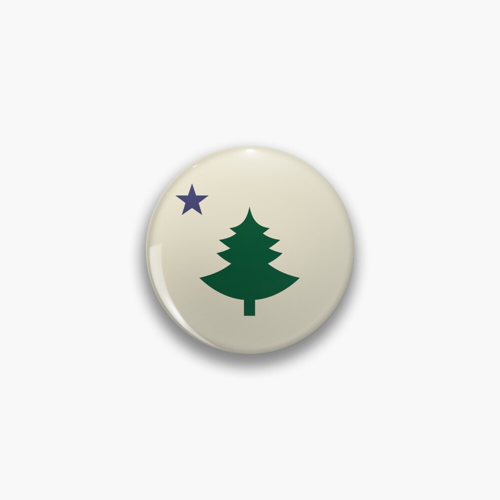 Old 1901 Original Maine State Flag with Pine Tree and Star | Pin sold ...