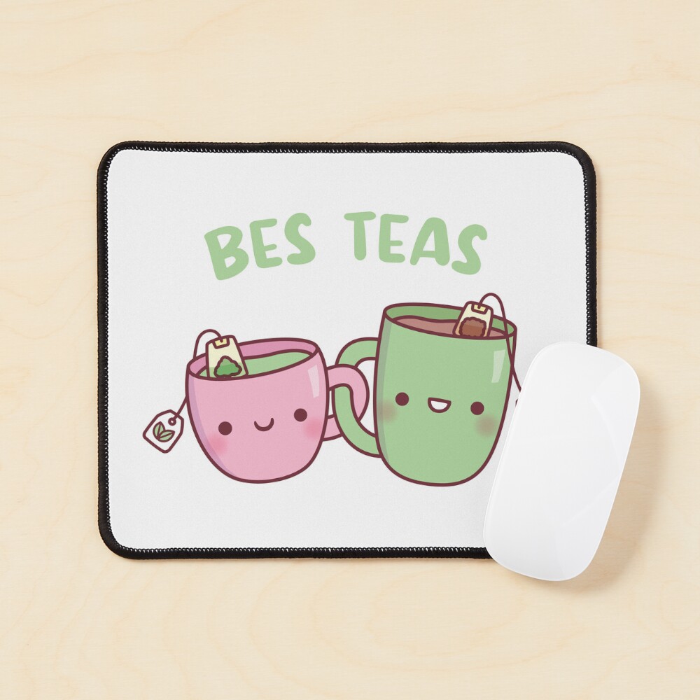 "Cute Mugs Bes Teas Besties" Sticker for Sale by rustydoodle | Redbubble