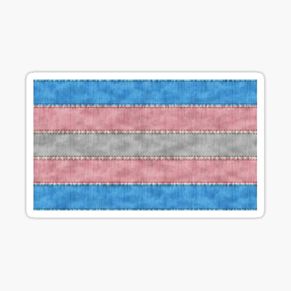 Transgender Denim Flag Sticker For Sale By Liveloudgraphic Redbubble