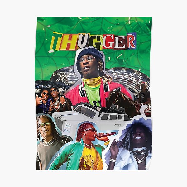 "Thugger Collage" Poster for Sale by cindysucipto | Redbubble