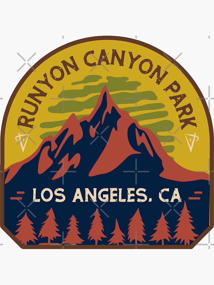"Runyon Canyon Park - Hiking and Adventures" Sticker for Sale by ...