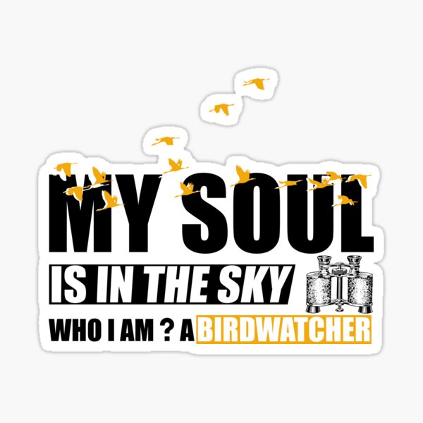 "BIRDWATCHING" Sticker by faress23 | Redbubble