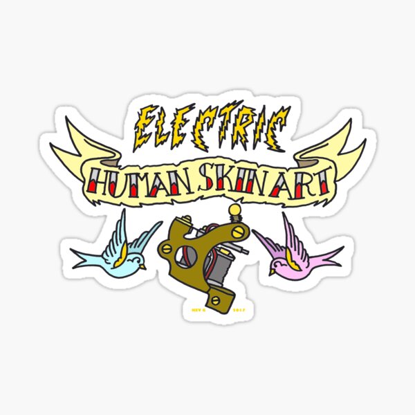 "HUMAN SKIN ART - Art By Kev G" Sticker for Sale by ArtByKevG | Redbubble