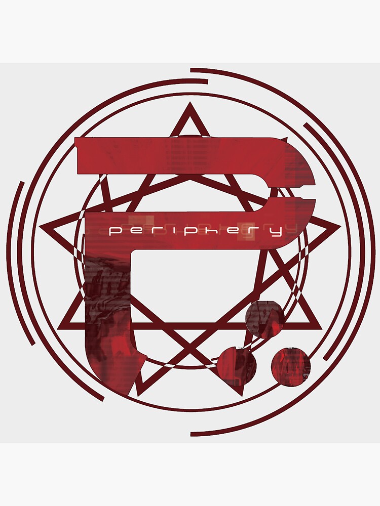 "PERIPHERY BAND " Sticker for Sale by LorineKirlin | Redbubble