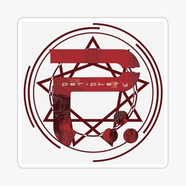 "PERIPHERY BAND " Sticker for Sale by LorineKirlin | Redbubble