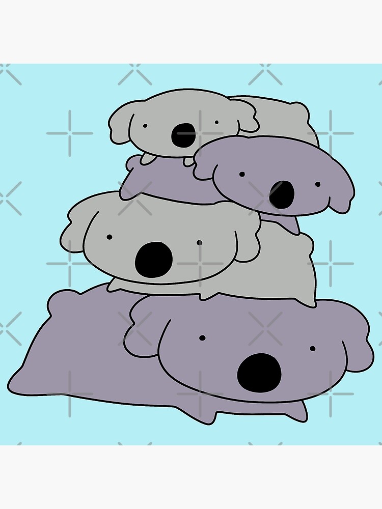 "Koala Stack " Poster by SaradaBoru | Redbubble
