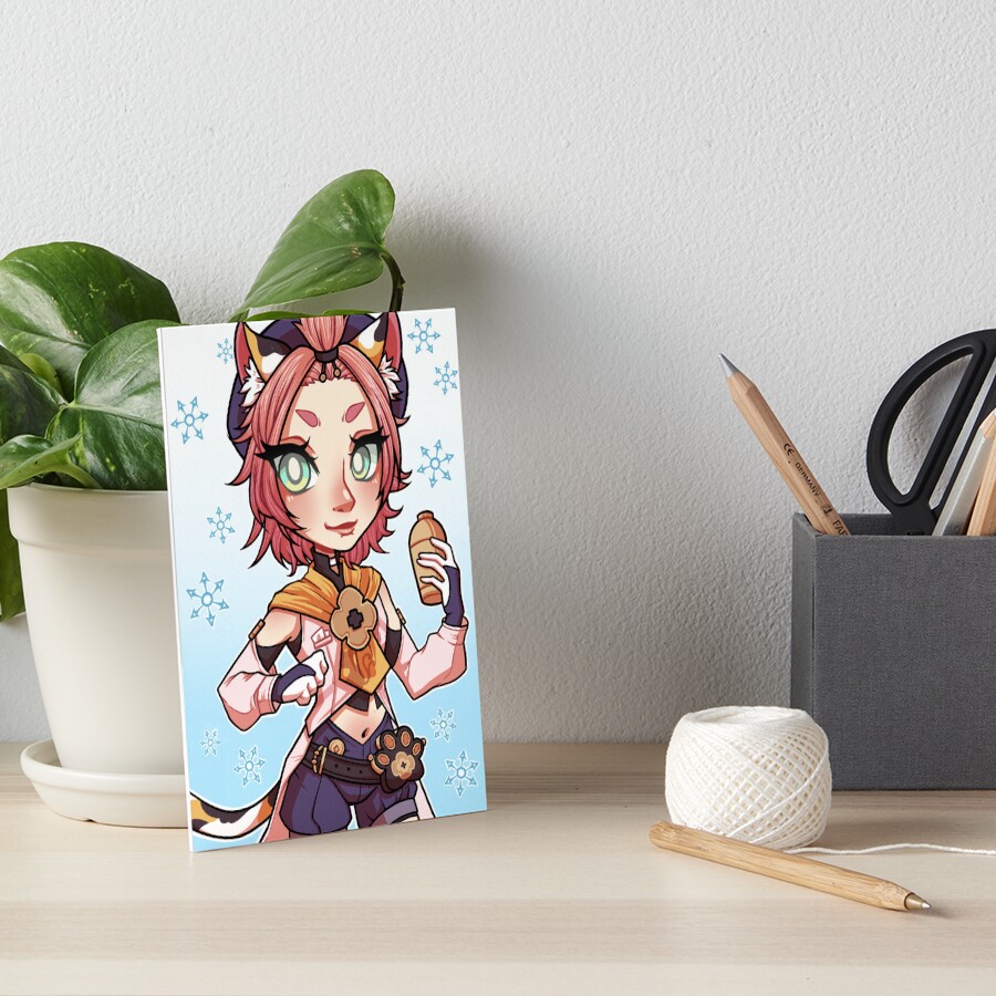 "Genshin Impact - Diona" Art Board Print by galaxiiacharlie | Redbubble