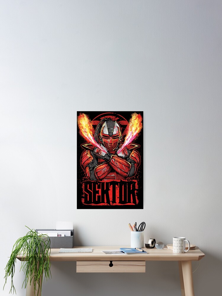 "Sektor Mortal Kombat" Poster for Sale by xestitch | Redbubble