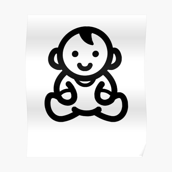 "Little Baby Icon Clipart " Poster for Sale by MarineGuilbert | Redbubble