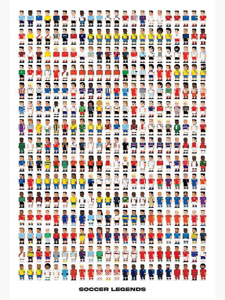 "Soccer Legends" Poster for Sale by John Sideris | Redbubble