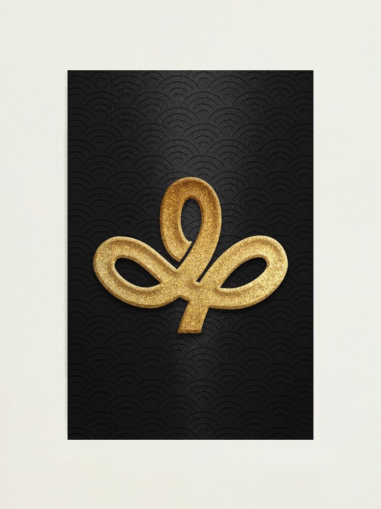 "Miyagi Prefecture Symbol in Gold Faux" Photographic Print for Sale by ...