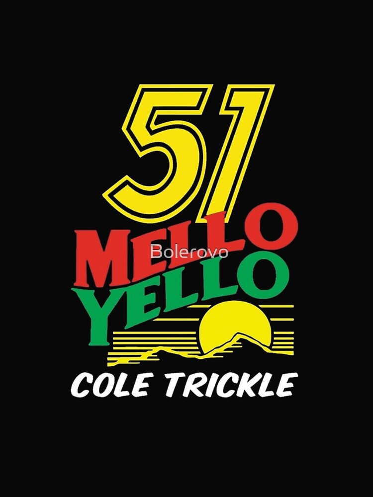 "51 Mello Yello - cole trickle Days of Thunder" iPhone Case for Sale by ...