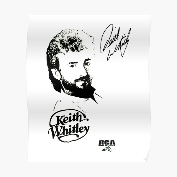 "1985 Keith Whitley Vintage Miami My Amy Era LA " Poster for Sale by ...