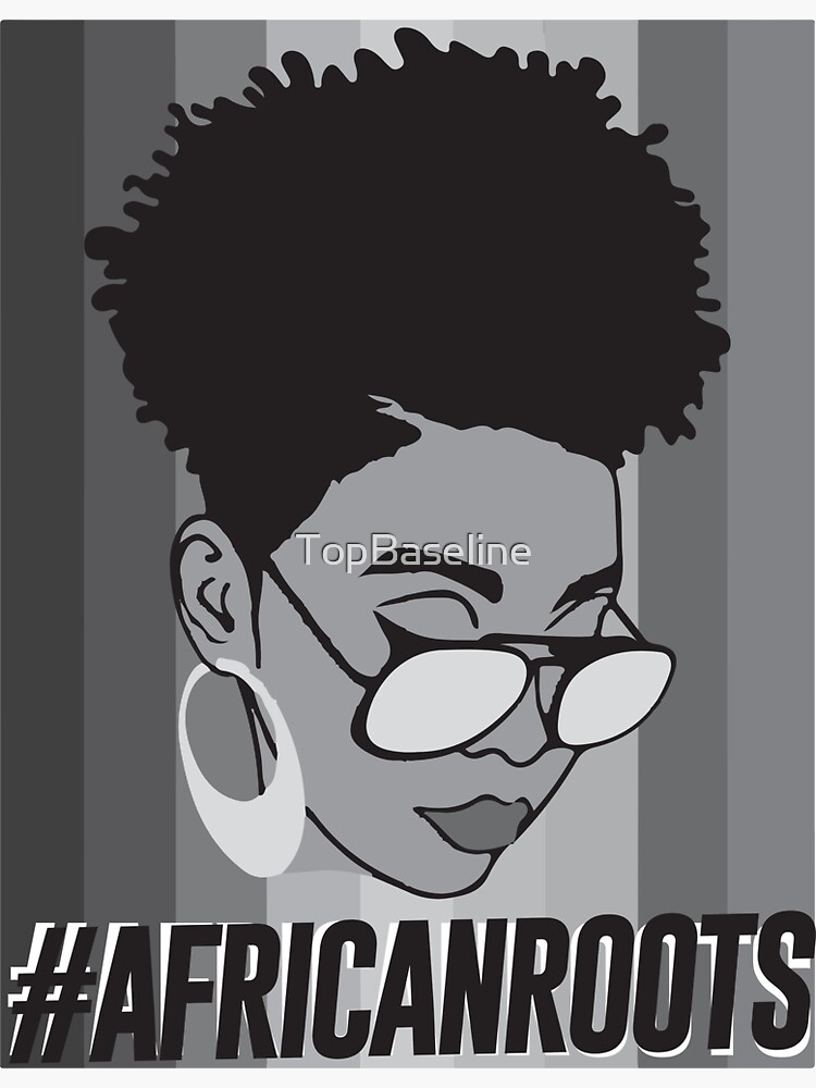 "African Roots" Sticker by TopBaseline | Redbubble