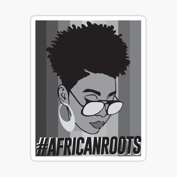 "African Roots" Sticker by TopBaseline | Redbubble