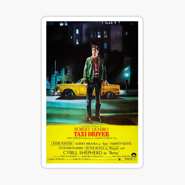 "Taxi Driver Taxi Driver fan art" Sticker for Sale by Jamarson | Redbubble